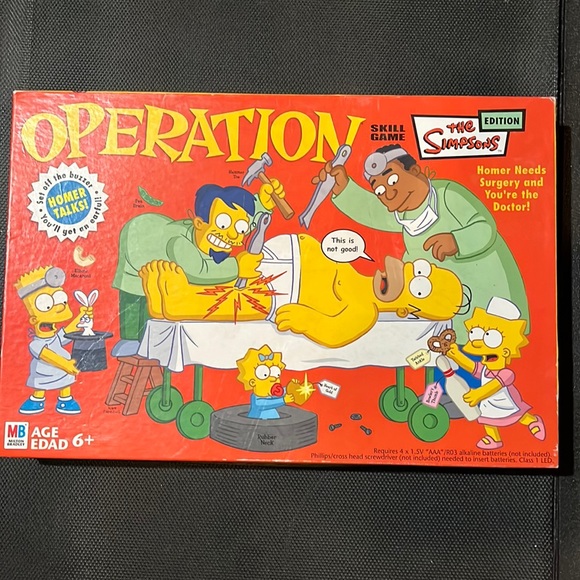 Milton Bradley | Toys | Simpson Operation Game By Milton Bradley | Poshmark